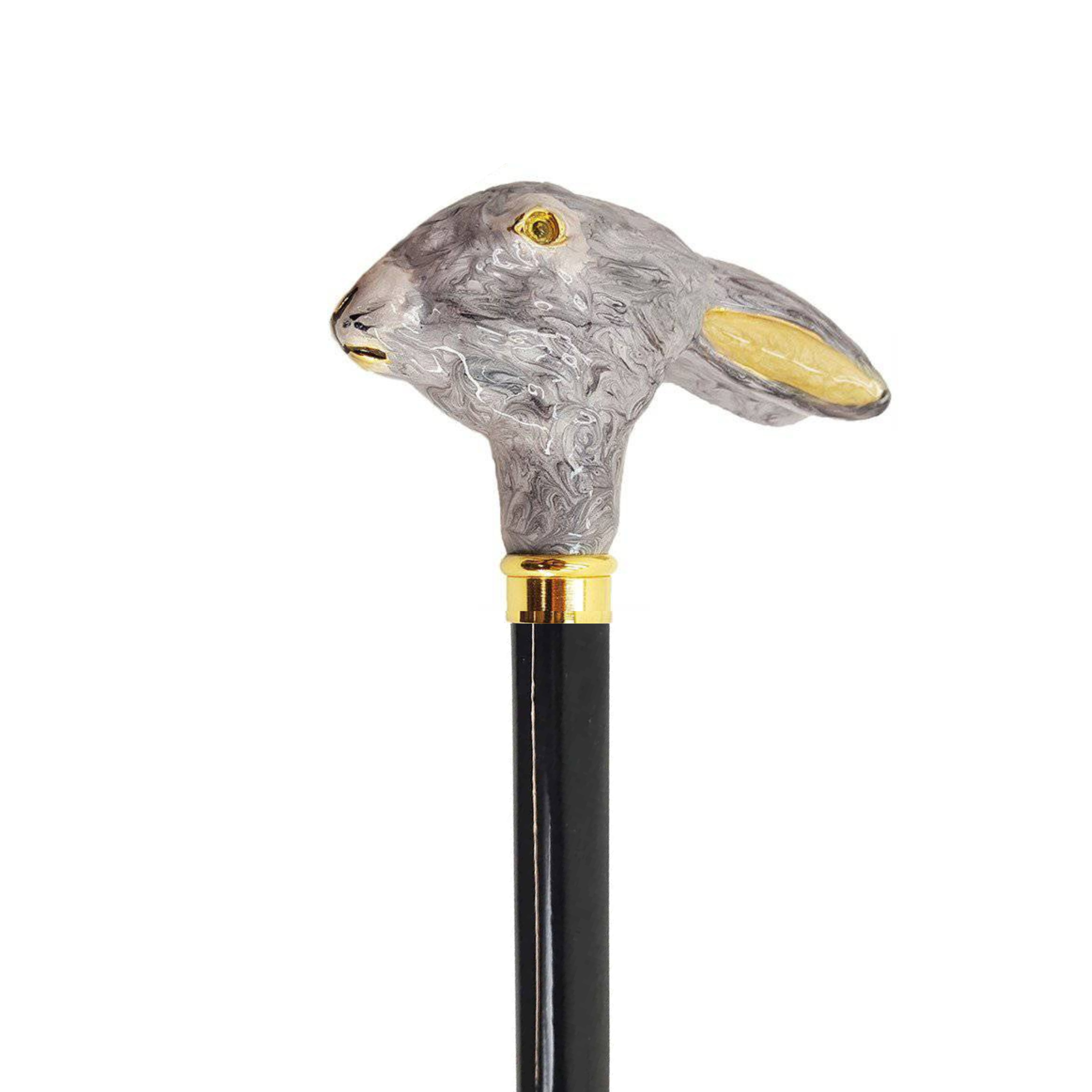 Artistic Adorable Bunny Rabbit Head - Walking Cane | ART WALKING STICKS