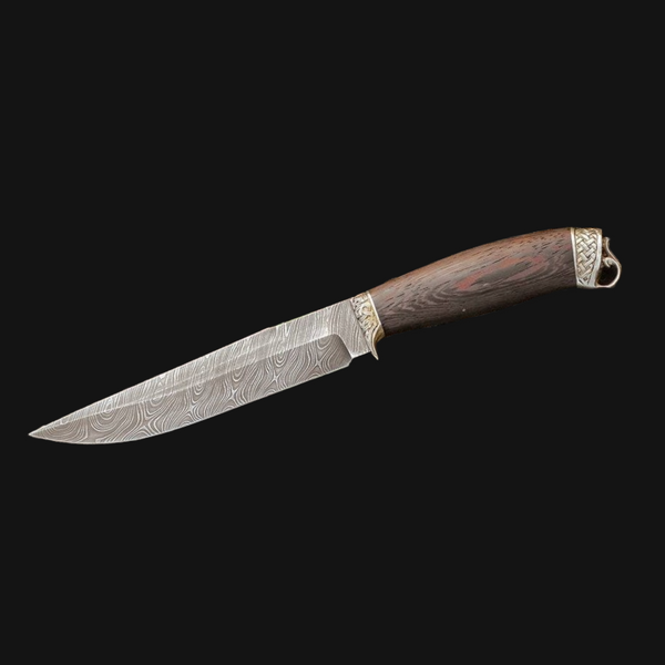 Handmade Knife "Celt". Damascus Fixed Knife. Gift For A Man, Leather ...