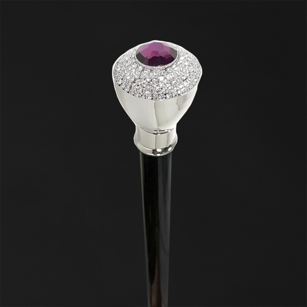 Luxury Walking Stick - Swarovski Crystal Knob