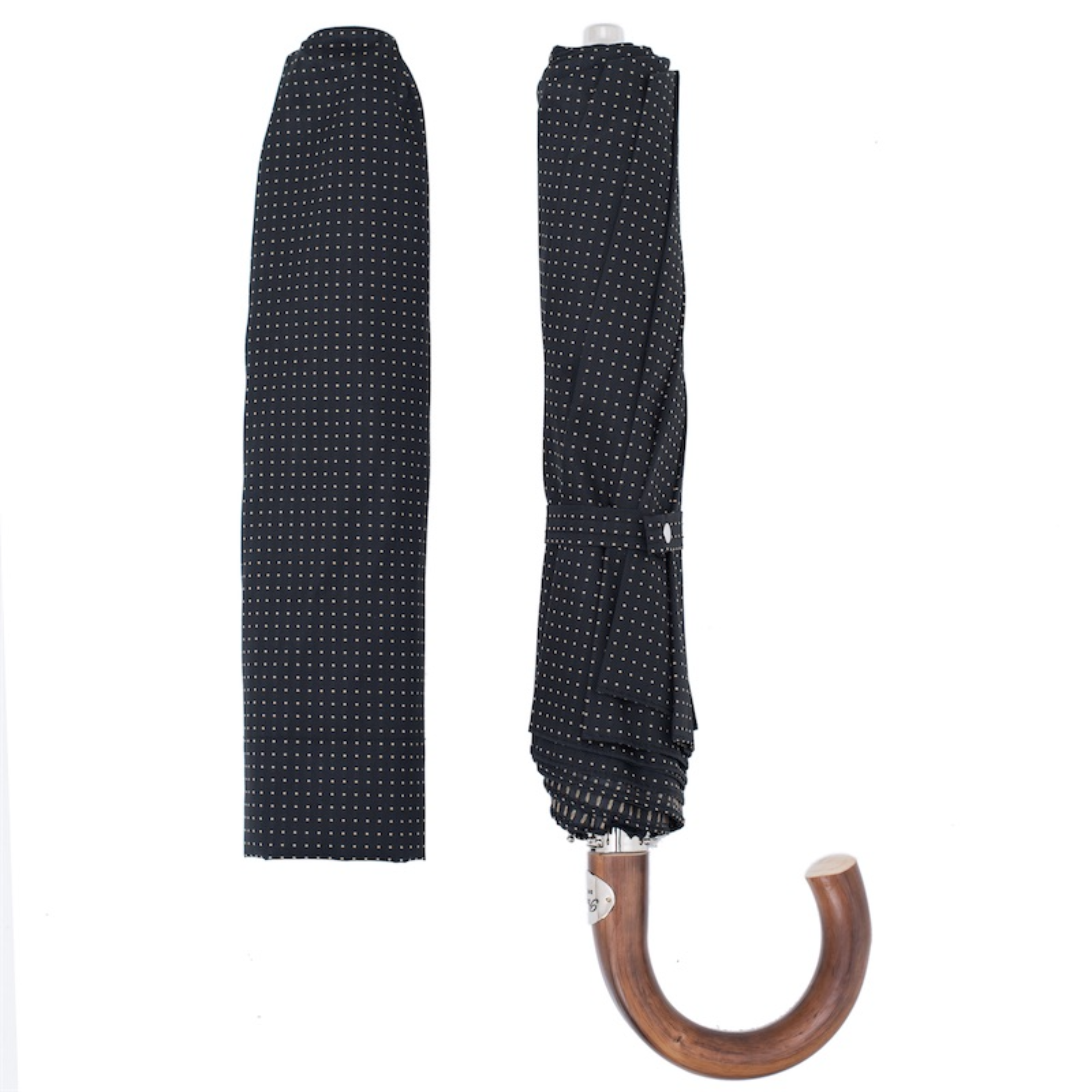 Classic Design Wooden Handle Classic Black Folding Umbrella | ART ...