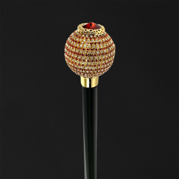 Designer Luxurious Jeweled Walking Stick | ART WALKING STICKS