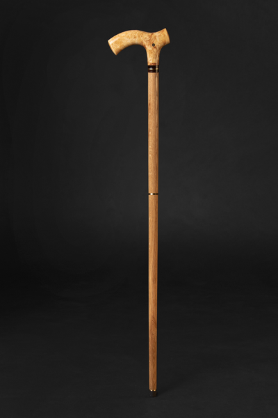 Artistic Travel Walking Cane Classic Design Crafted from Curly Maple,