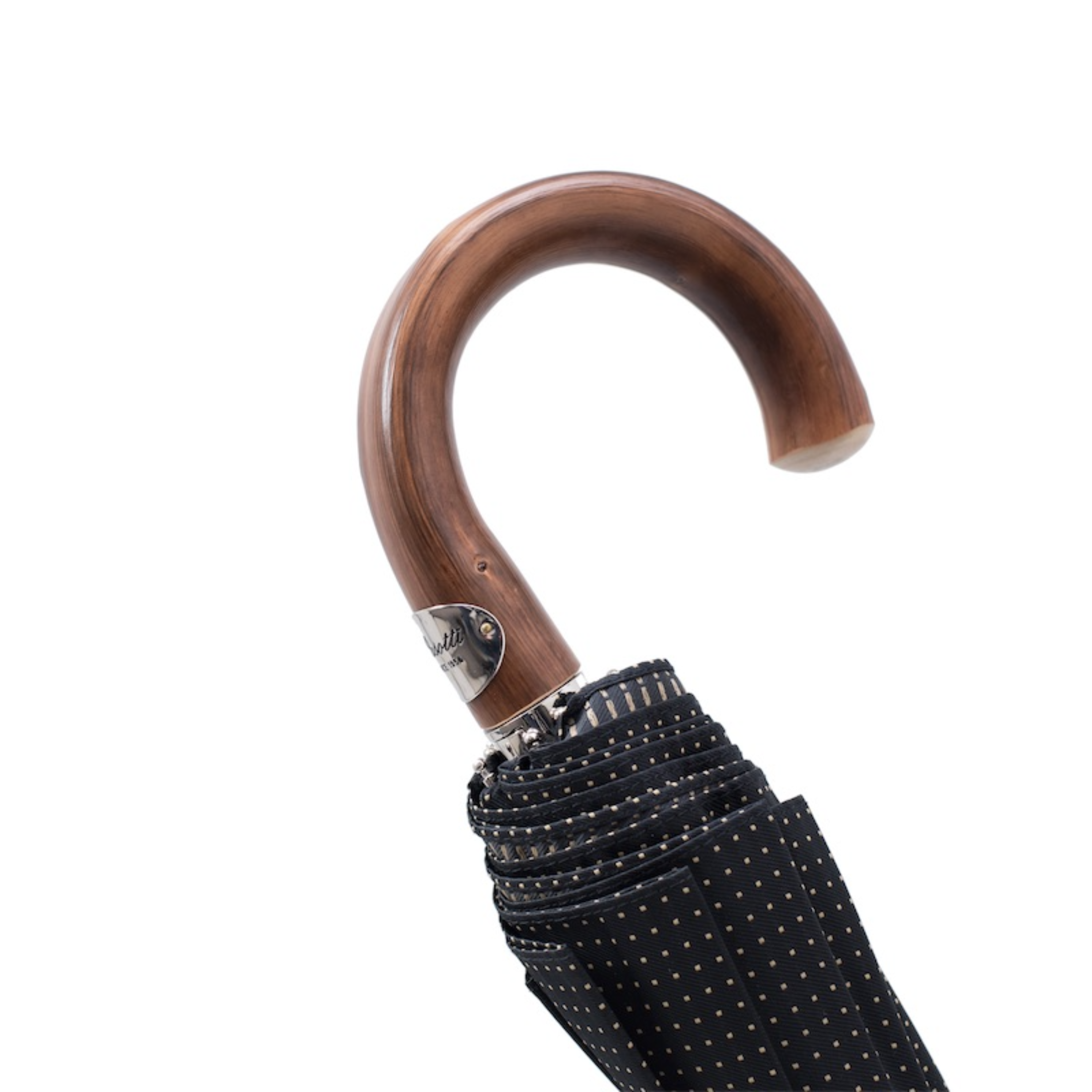 Classic Design Wooden Handle Classic Black Folding Umbrella | ART ...