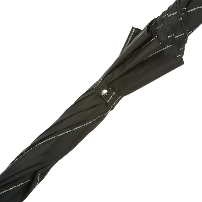 Exclusive Striped Dandy Silver Handle Umbrella, Classic Design
