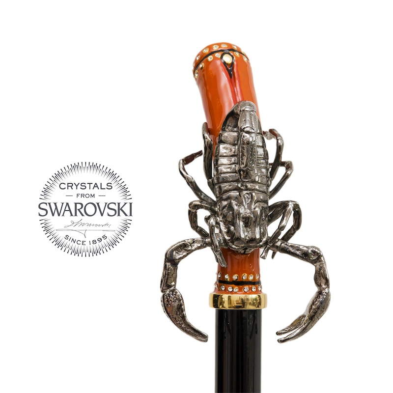 Scorpion Handle Umbrella with Swarovski® Crystals for Men | ART WALKING ...