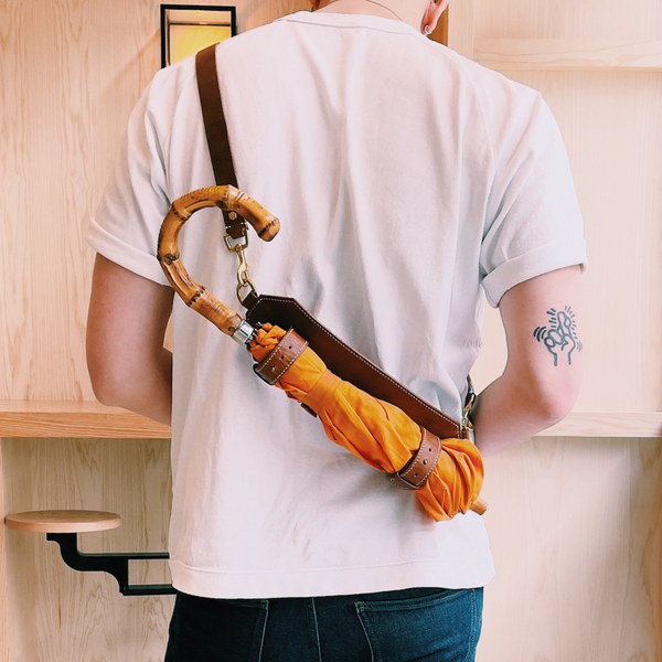 Leather Umbrella Shoulder Holder Umbrella Sling, Umbrella Carrier | ART ...