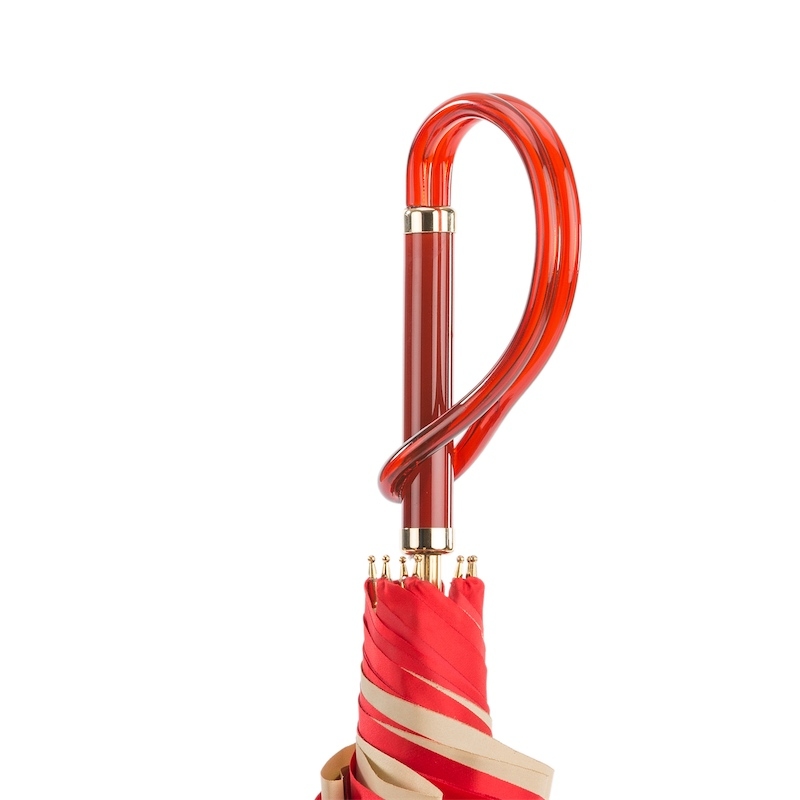 Red Fashionable Umbrella for Women, Designer Umbrella Handle | ART ...