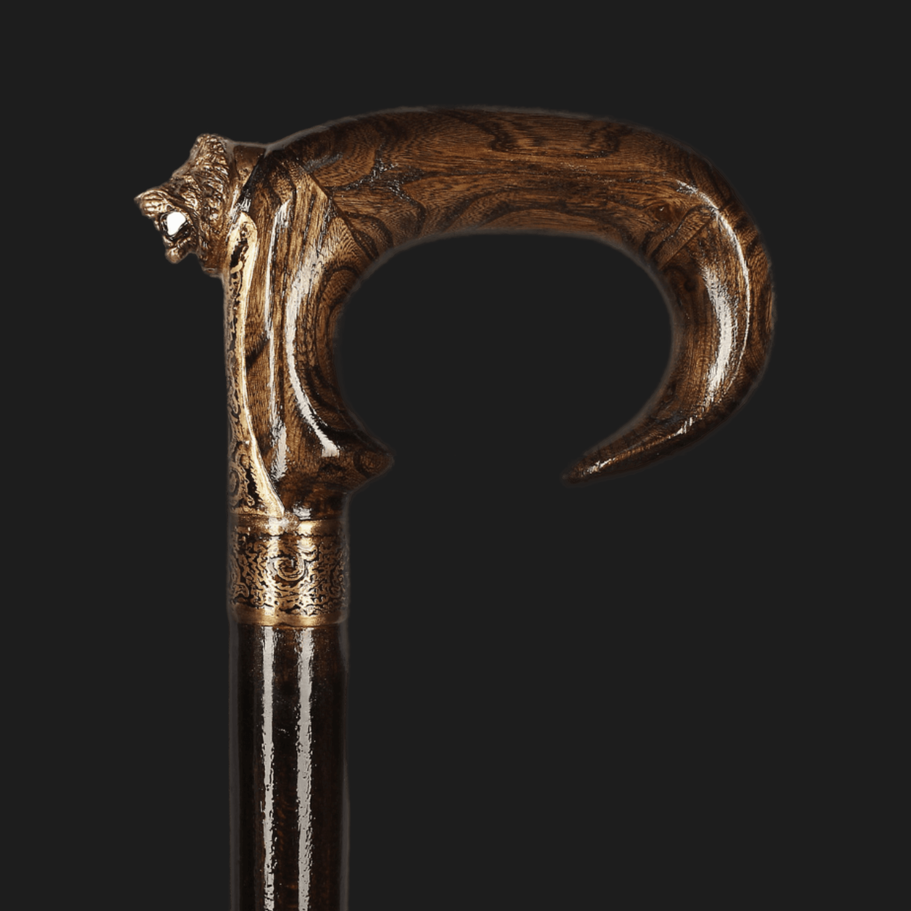 Make to Order - Handmade Travel Walking Cane Lion - Walking stick, Gift ...