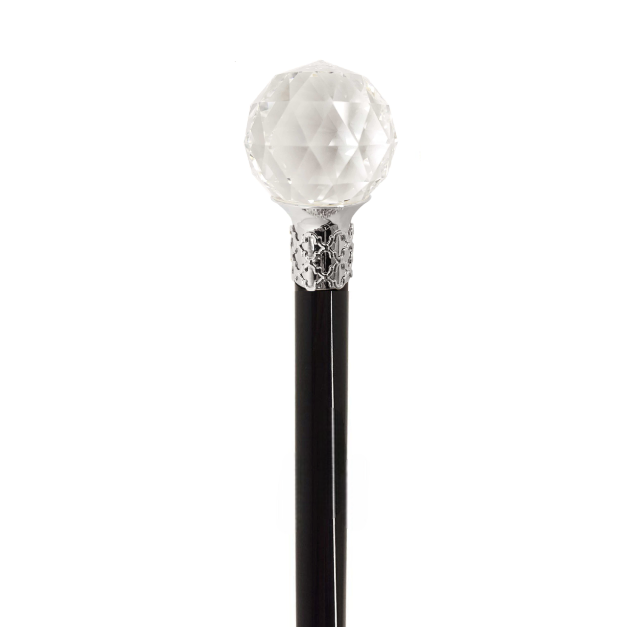 Elegant Crystal Ball Formal Knobstick Walking Cane | ART WALKING STICKS
