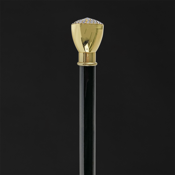 Chic Walking Stick Embellished with Tanzanite Crystals | ART WALKING STICKS