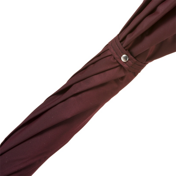 Burgundy Hand Carved Handle Bulldog Umbrella | ART WALKING STICKS