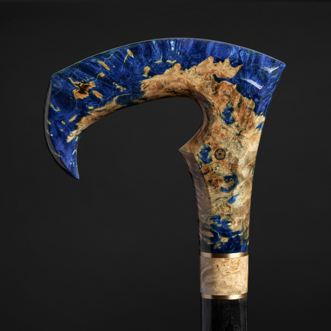 Luxury Cane Designer Blue Handle, Best Walking Cane for Balance | ART ...