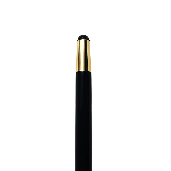 24K Gold Plated Walking Stick with Crystal Round Ball Knob | ART ...