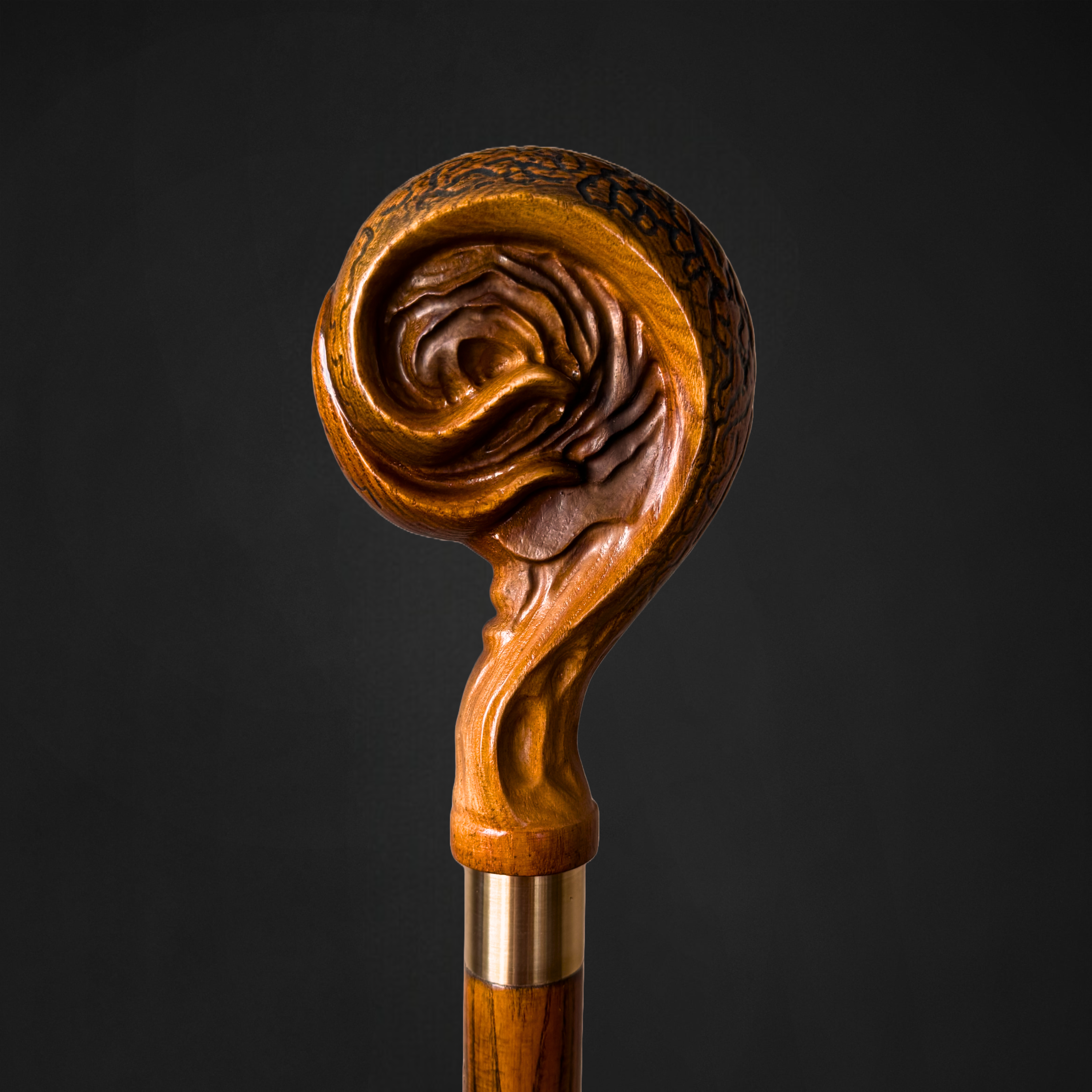Sandworm Dune Design Unique Walking Cane For Men Large Handle