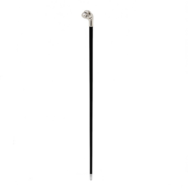 Fashionable Walking Stick Metal Silver Bulldog Handle, Modern Cane ...