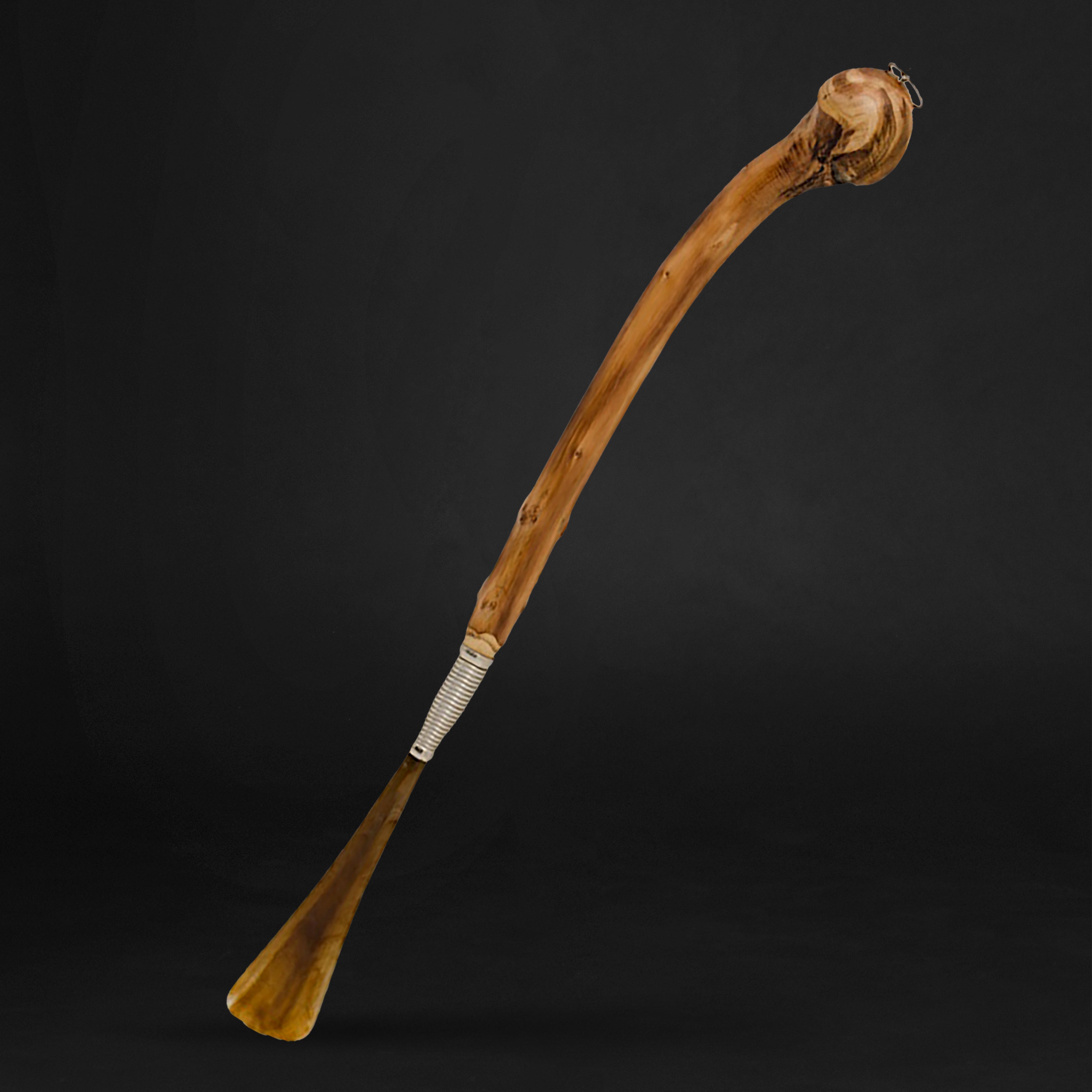 Shillelagh Irish Shoehorn in Chestnut Wood, Vintage Style Shoe Horn