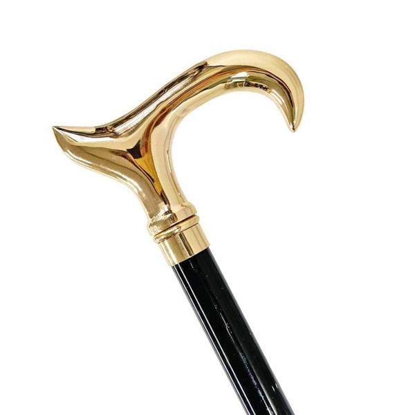 Classic Designer Shiny Metal Walking Stick