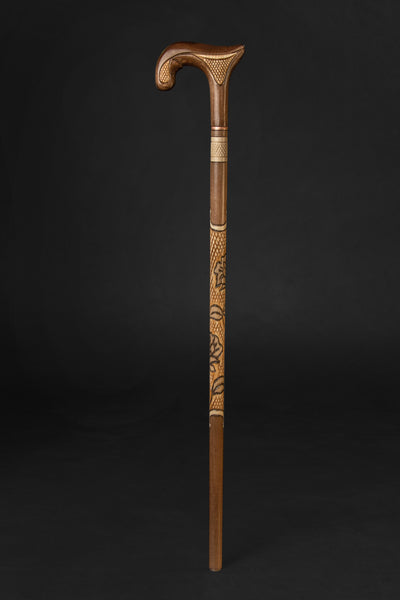 Stylish Walking Cane For Women With Rose Design | ART WALKING STICKS