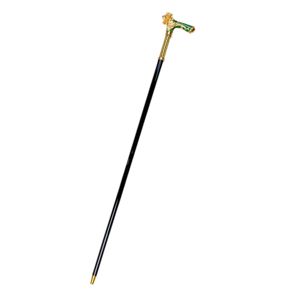 Majestic Gold Lion Victorian Walking Cane Art Object | ART WALKING STICKS