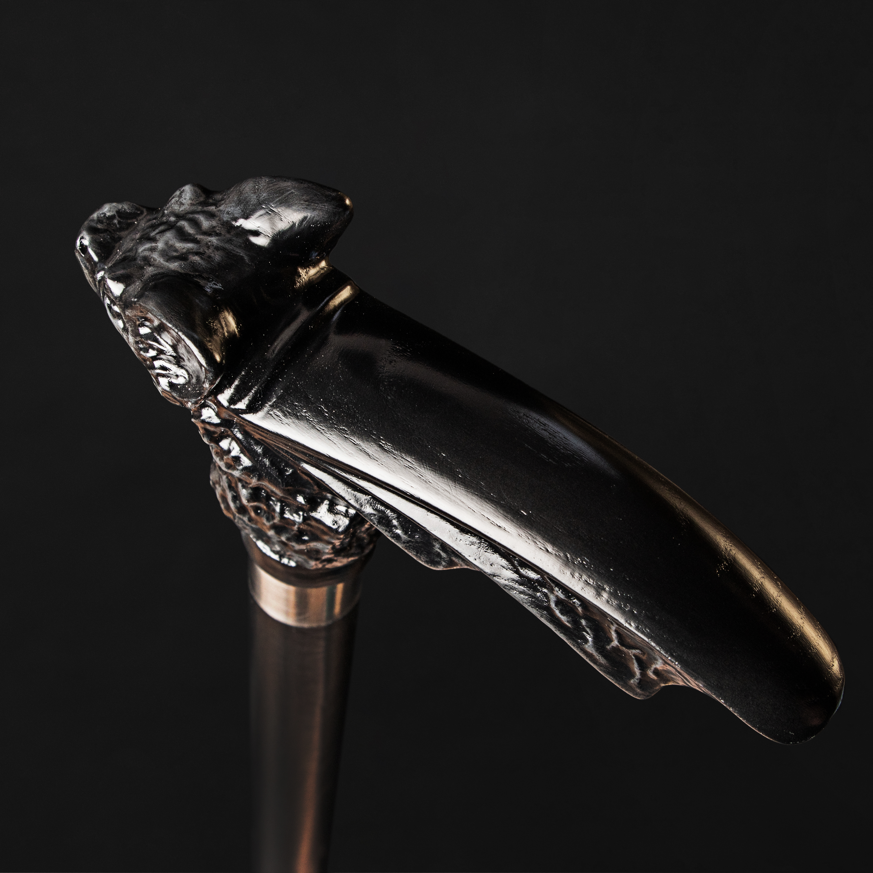 Black Bat Walking Cane Modern Handle Style, Walking Stick Ergonomic