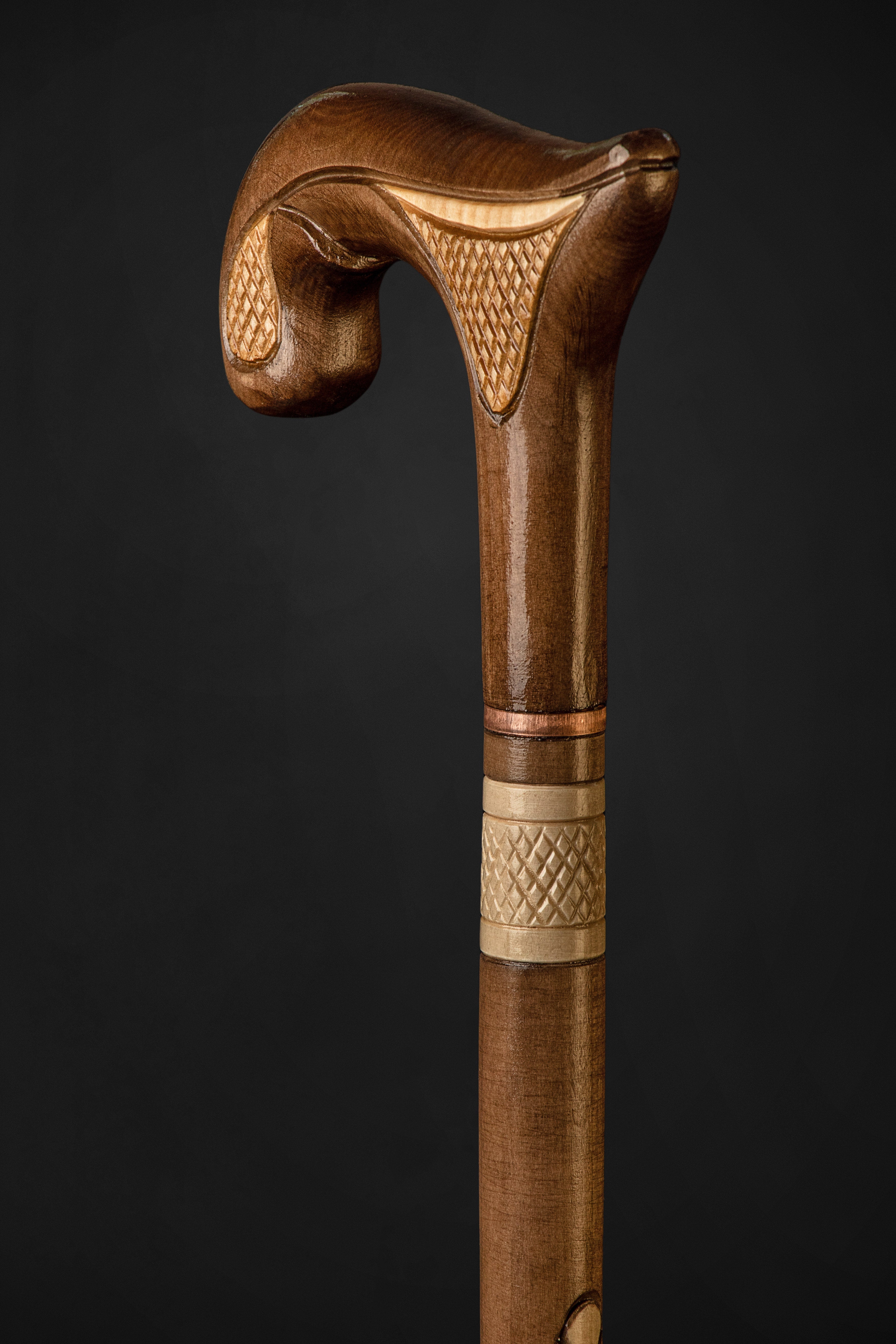 Stylish Walking Cane For Women With Rose Design
