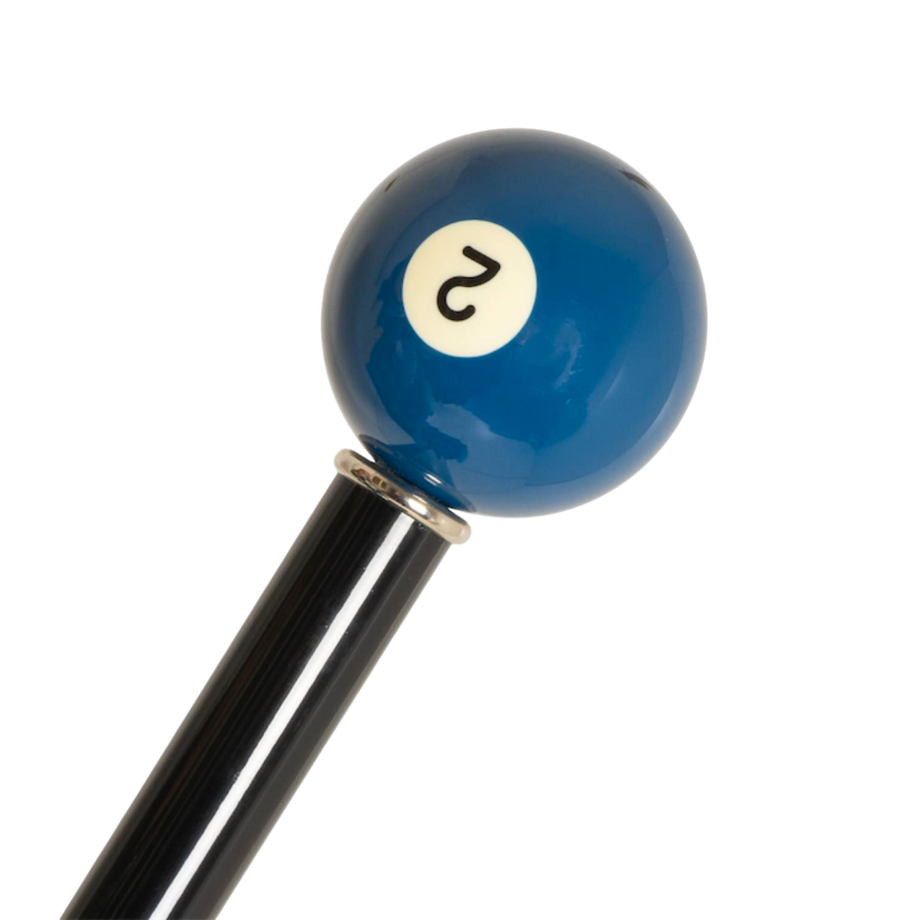 Luxury Blue Billiard Pool Ball Walking Cane – Elegant Knob Handle