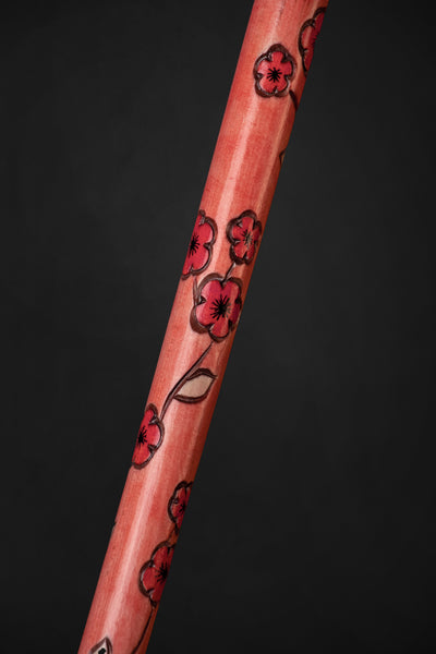 Pink Sakura Walking Cane for Ladies, Flower Walking Stick