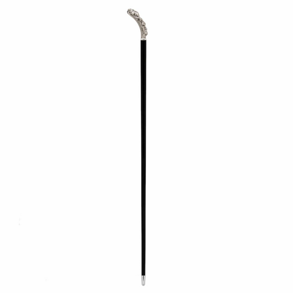 Modern Cool Walking Stick For Men, Brass Silver Skulls Designer Handle