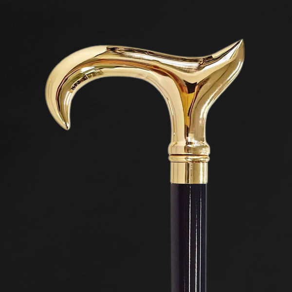 Classic Designer Shiny Metal Walking Stick