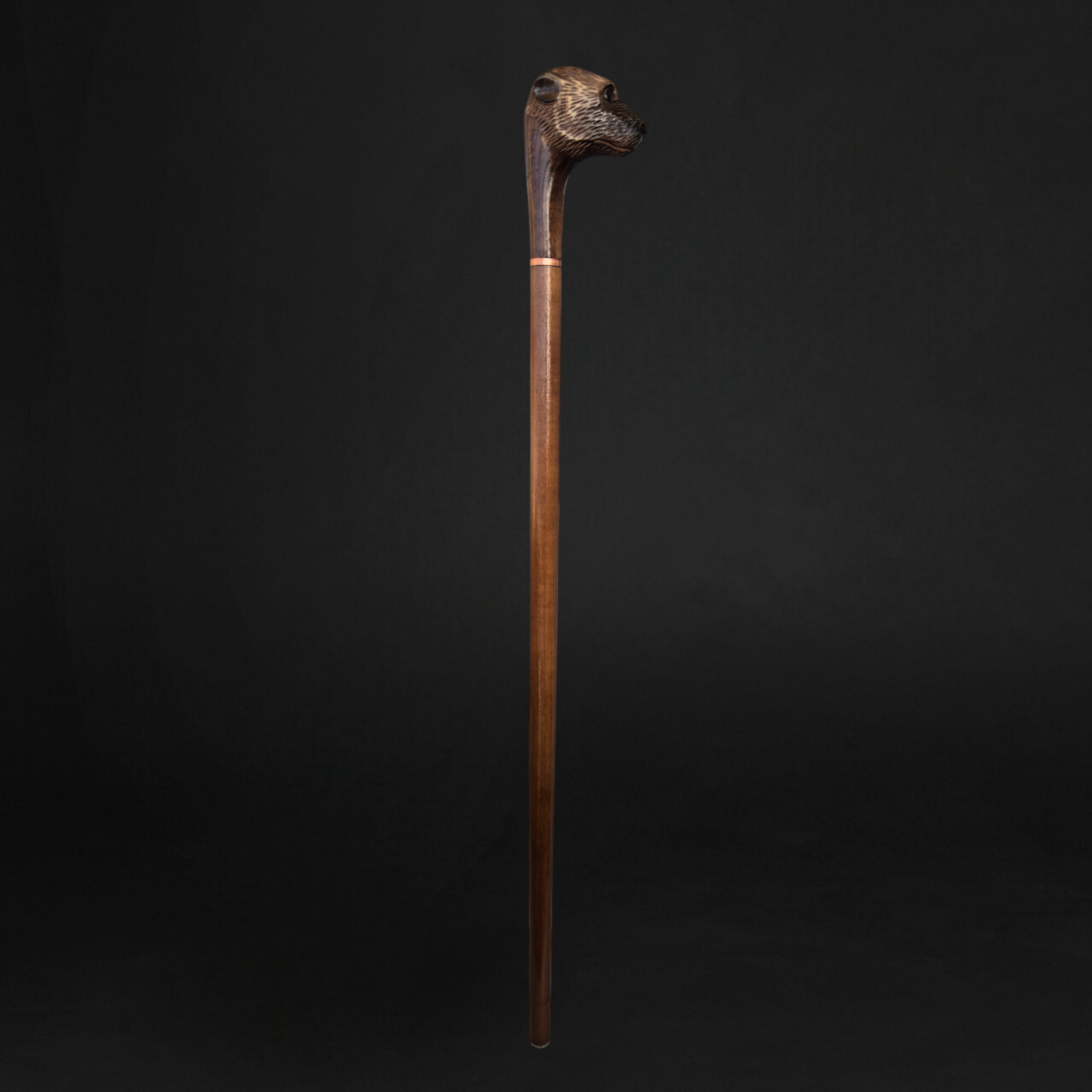 Wolverine Animal Hand-Carved Walking Cane – Hand-Painted Ash Wood | ART ...