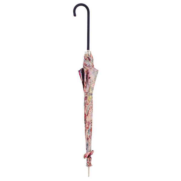 Fashionable Pink Fantasy Parasol with Blue Leather Handle for Women ...