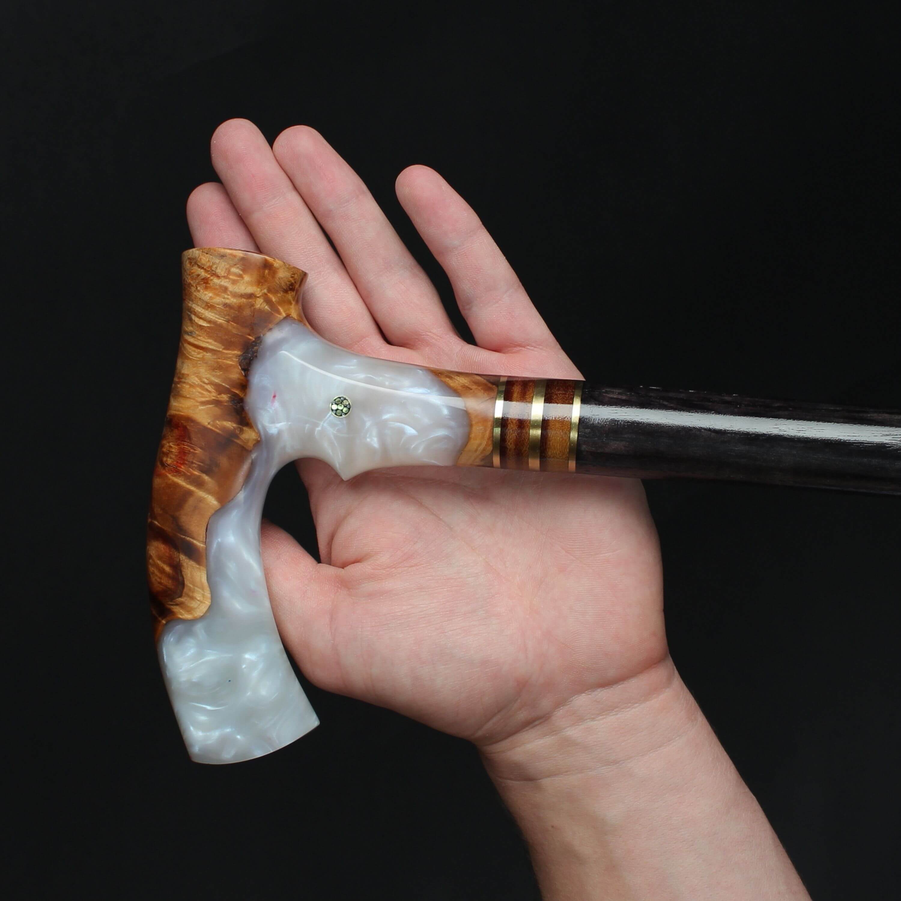 ArtWalkingSticks™ MAGIC Gray Walking Cane, Handmade - Make to Order