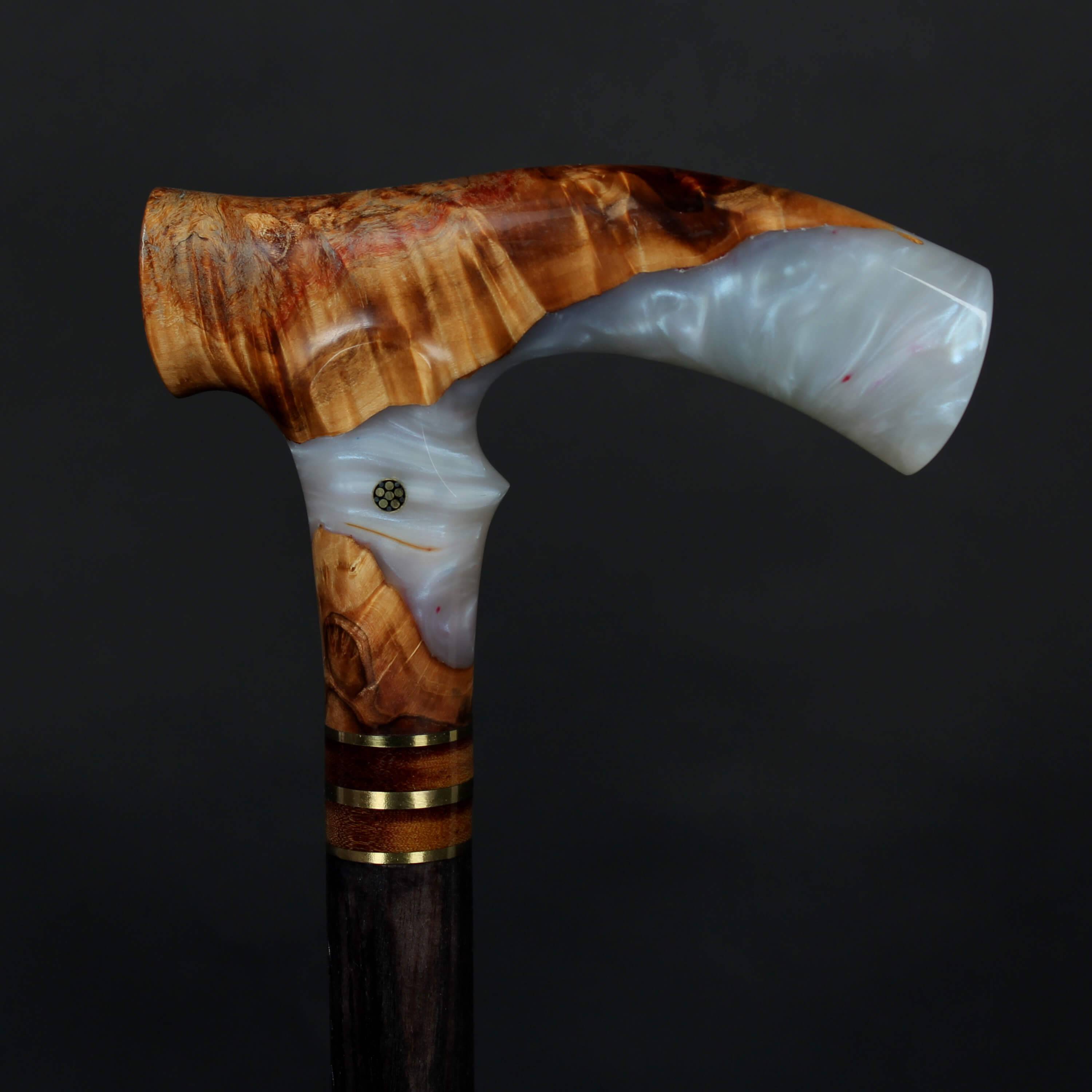 ArtWalkingSticks™ MAGIC Gray Walking Cane, Handmade - Make to Order
