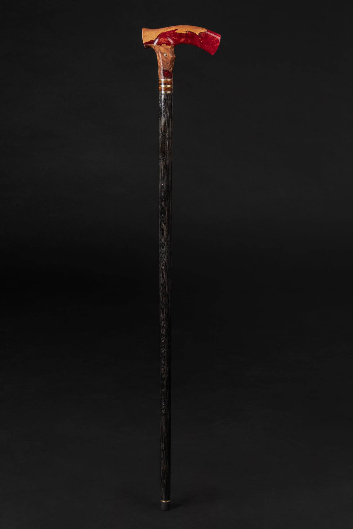 ArtWalkingSticks™ MAGIC Red Walking Cane - Unisex, Handmade