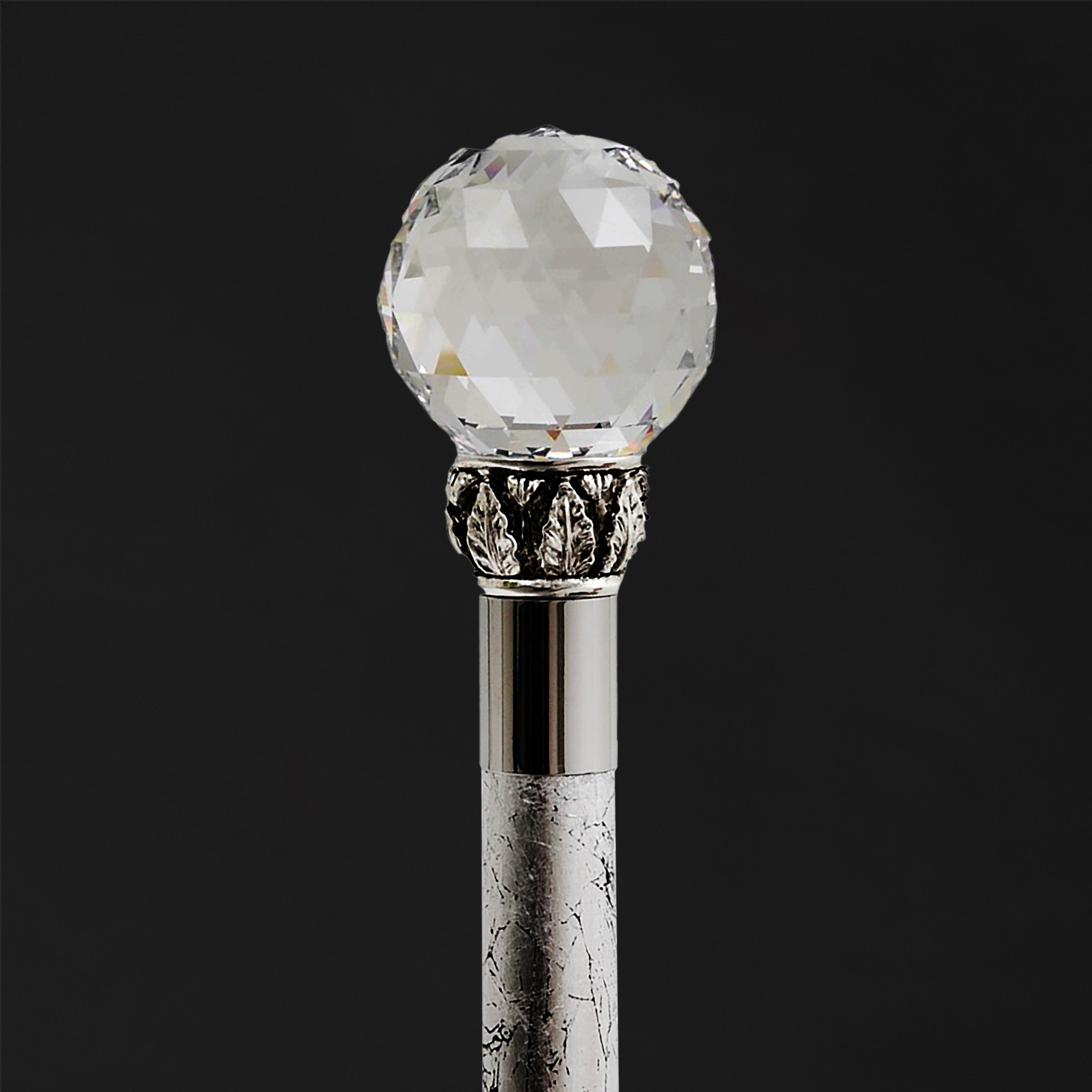 Luxury Crystal Knob Handle Walking Cane, Elegant and Sophisticated ...