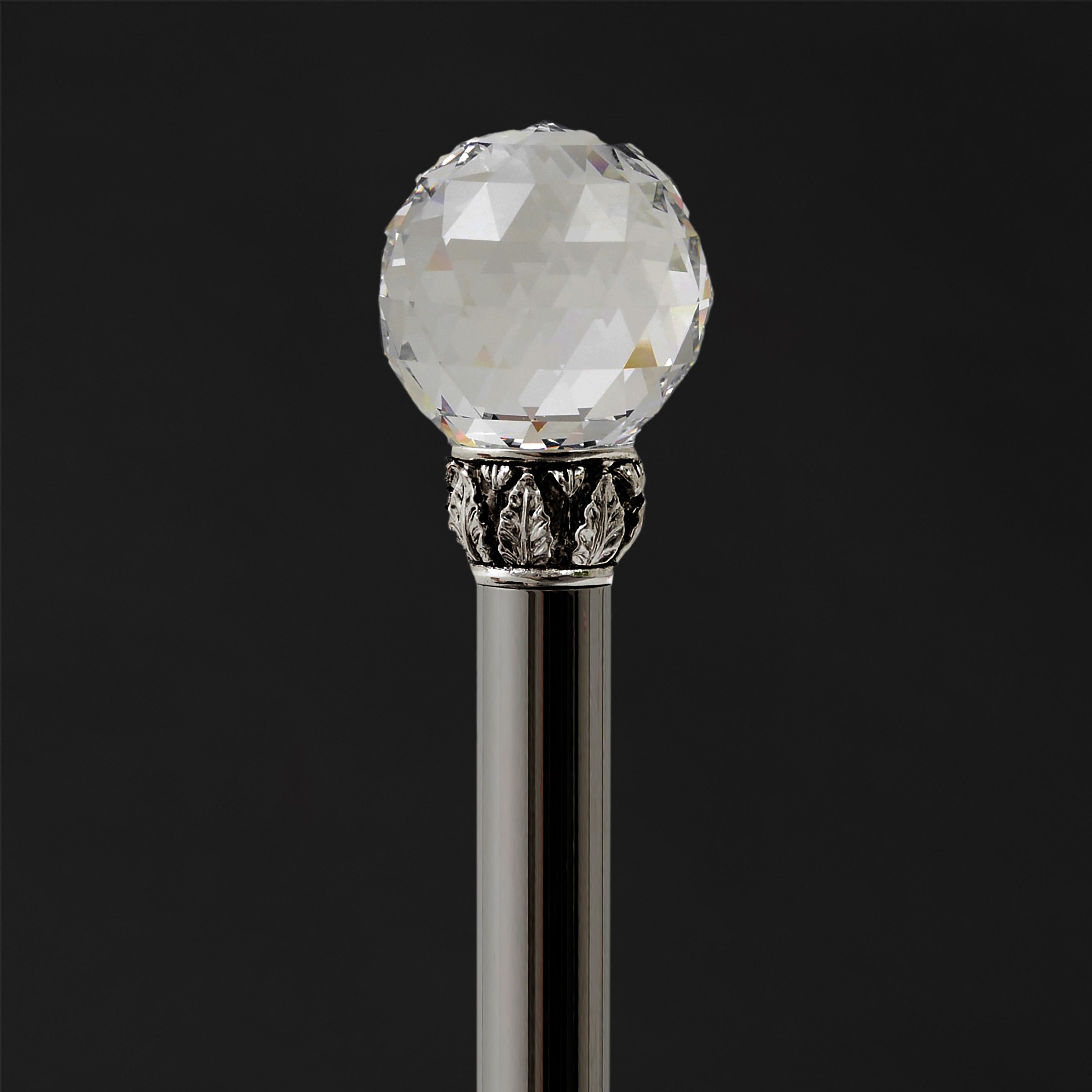 Luxury Crystal Knob Handle Walking Cane, Elegant and Sophisticated ...