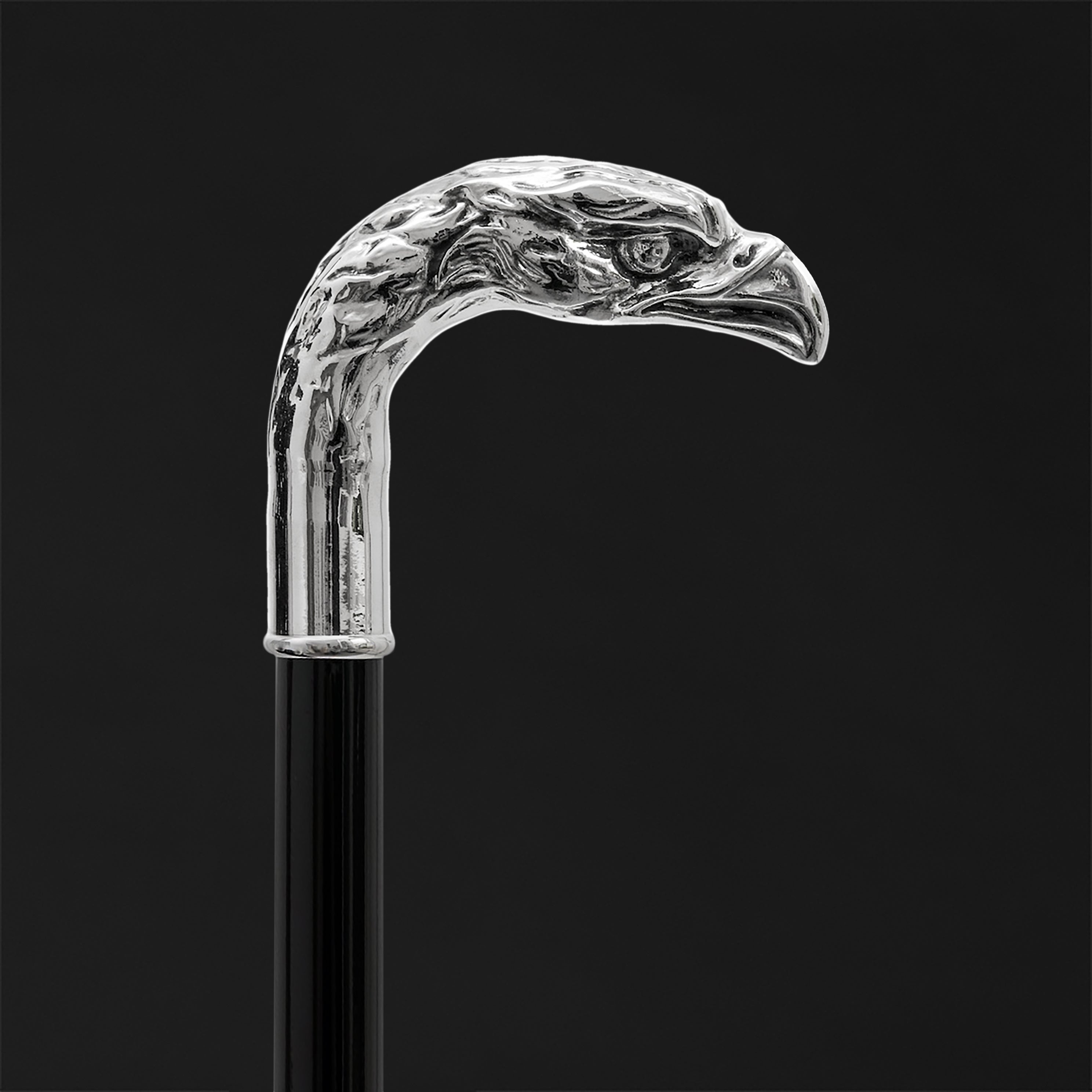 Fashionable Walking Cane For Men, Luxury Handle Silver Eagle Cane | ART ...
