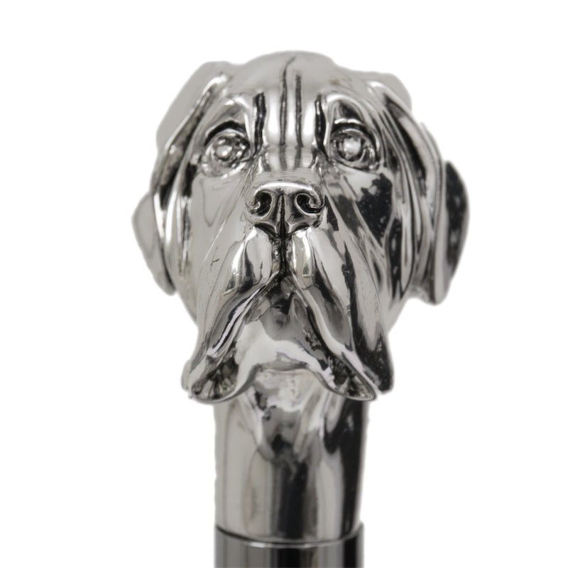 Silver Labrador English Walking Cane, Antique Royal Walking Stick | ART ...