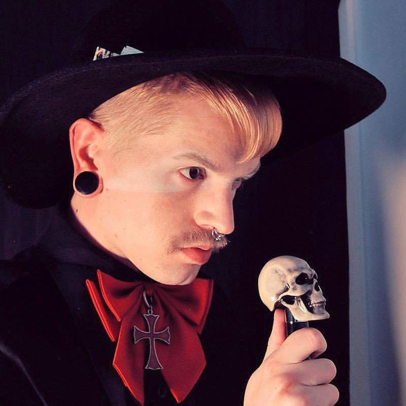 Black Skull Head Walking Stick, Wedding Ceremony Designer Skull | ART ...