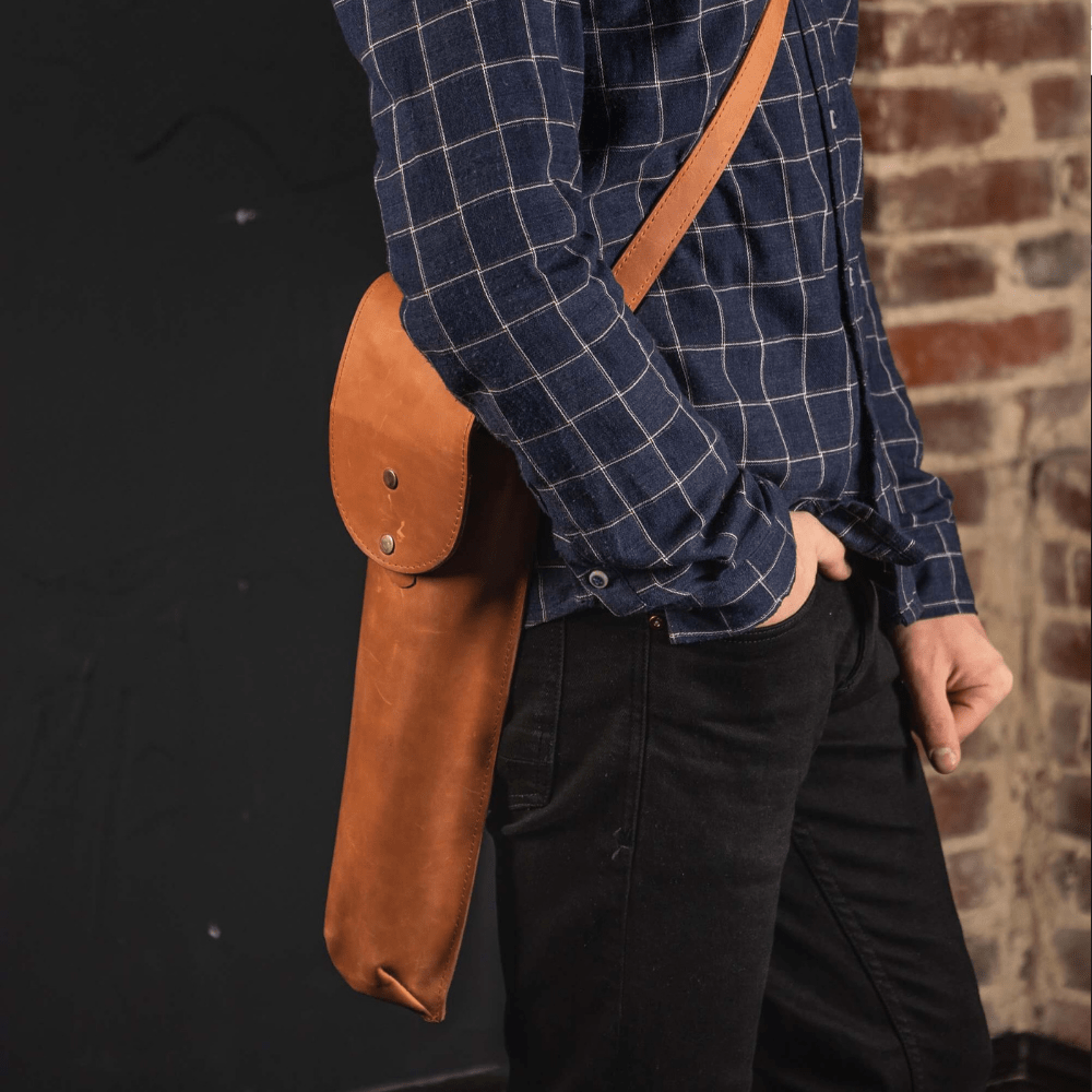 Bag for Walking Stick Storage, Walking Cane Case Leather | ART WALKING ...