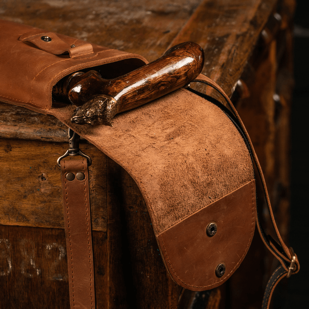 Bag for Walking Stick Storage, Walking Cane Case Leather | ART WALKING ...