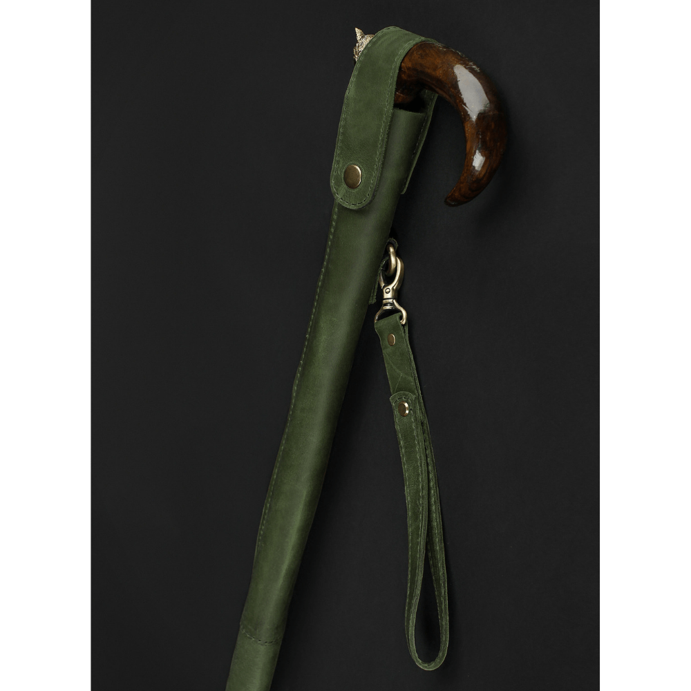 Bag for Walking Stick Storage, Walking Cane Case Leather - Cane Holder ...