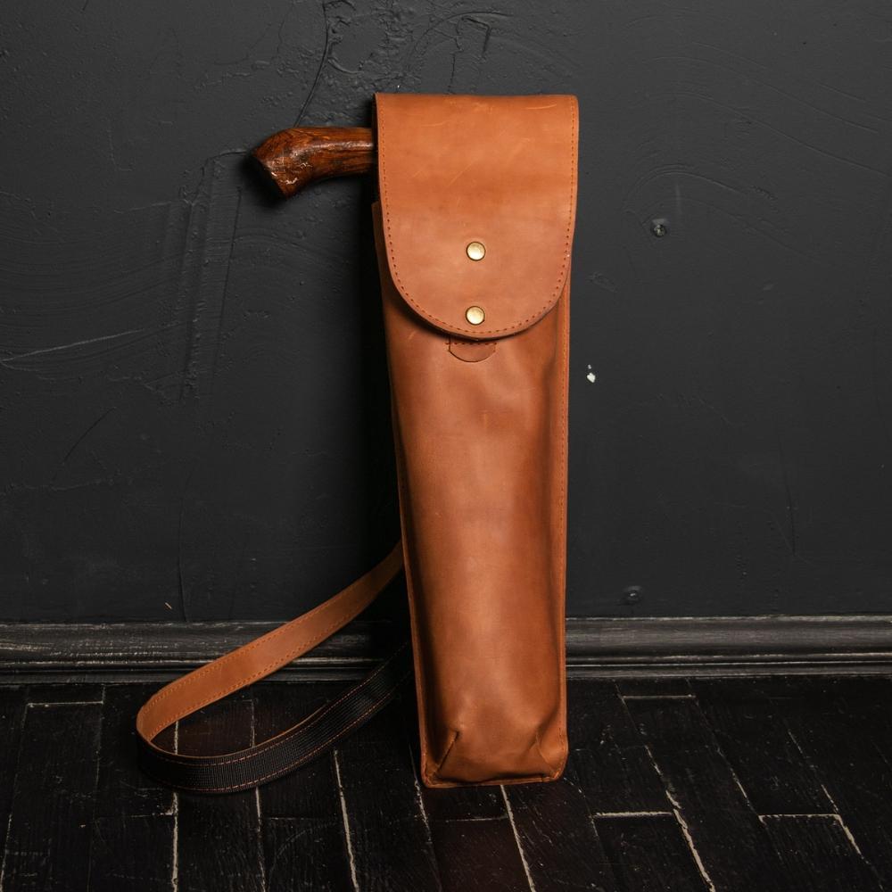 Bag for Walking Stick Storage, Walking Cane Leather Holder Case