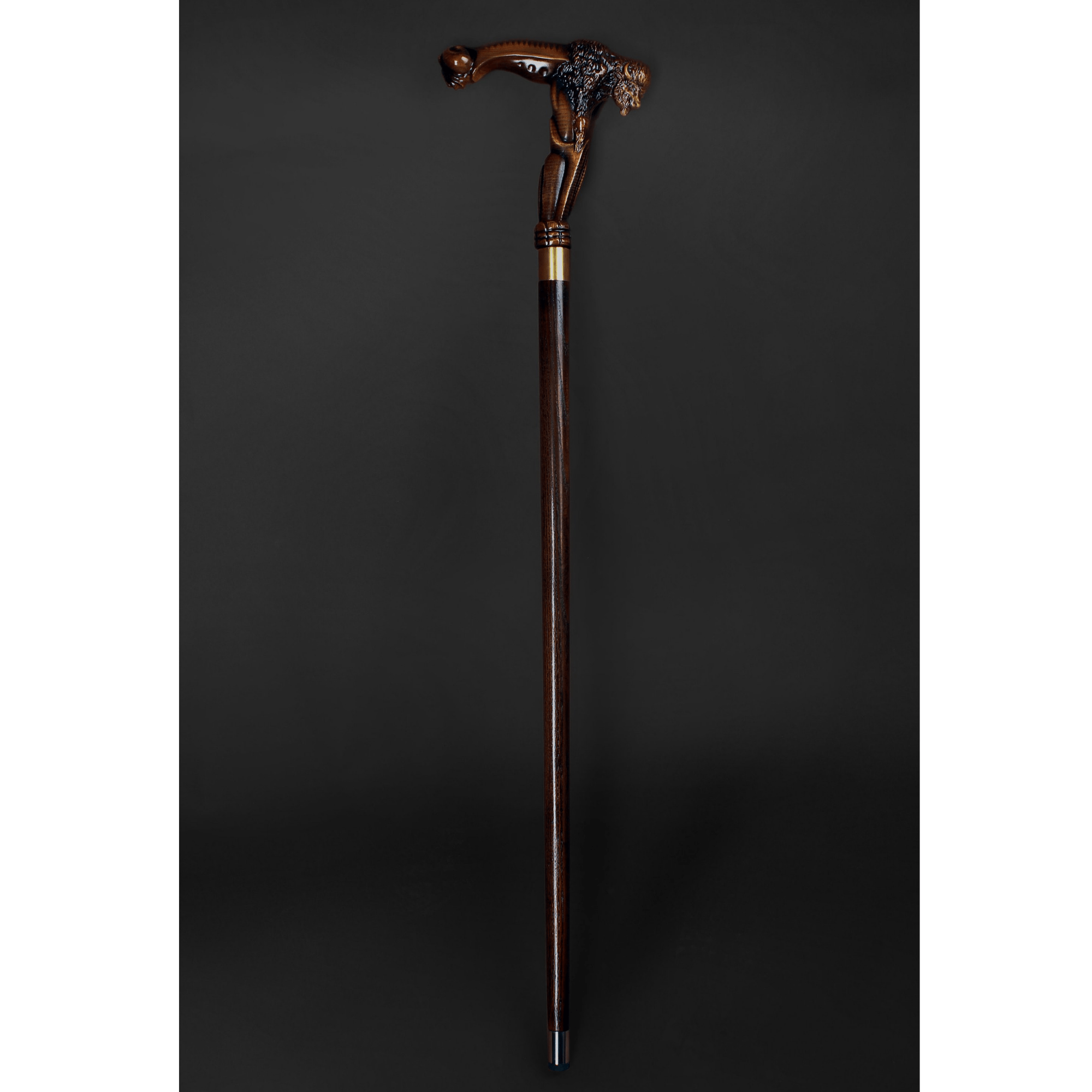 Buffalo Walking Stick, Wooden Walking Cane - Design Canes | ART WALKING ...