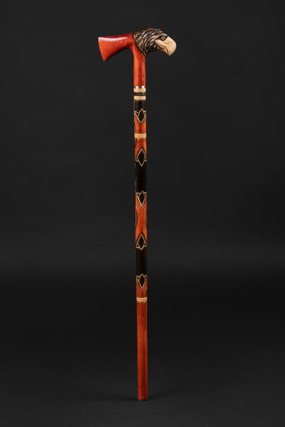 Carved Eagle Head Walking Stick | ART WALKING STICKS
