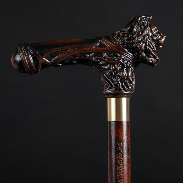 Majestic Gold Lion Victorian Walking Cane Art Object | ART WALKING STICKS