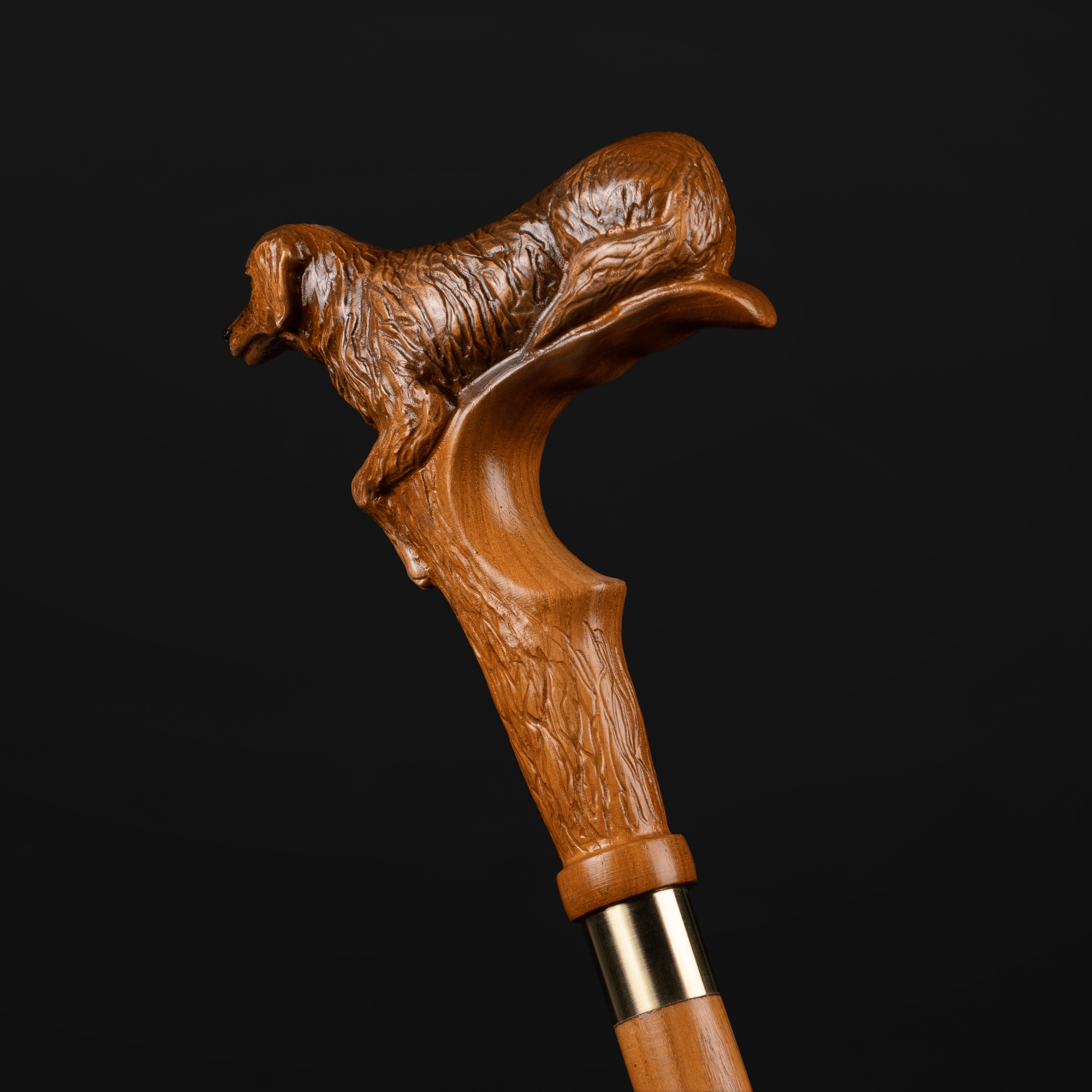 Comfort Grip Golden Retriever Walking Cane, Ergonomic Walking Stick