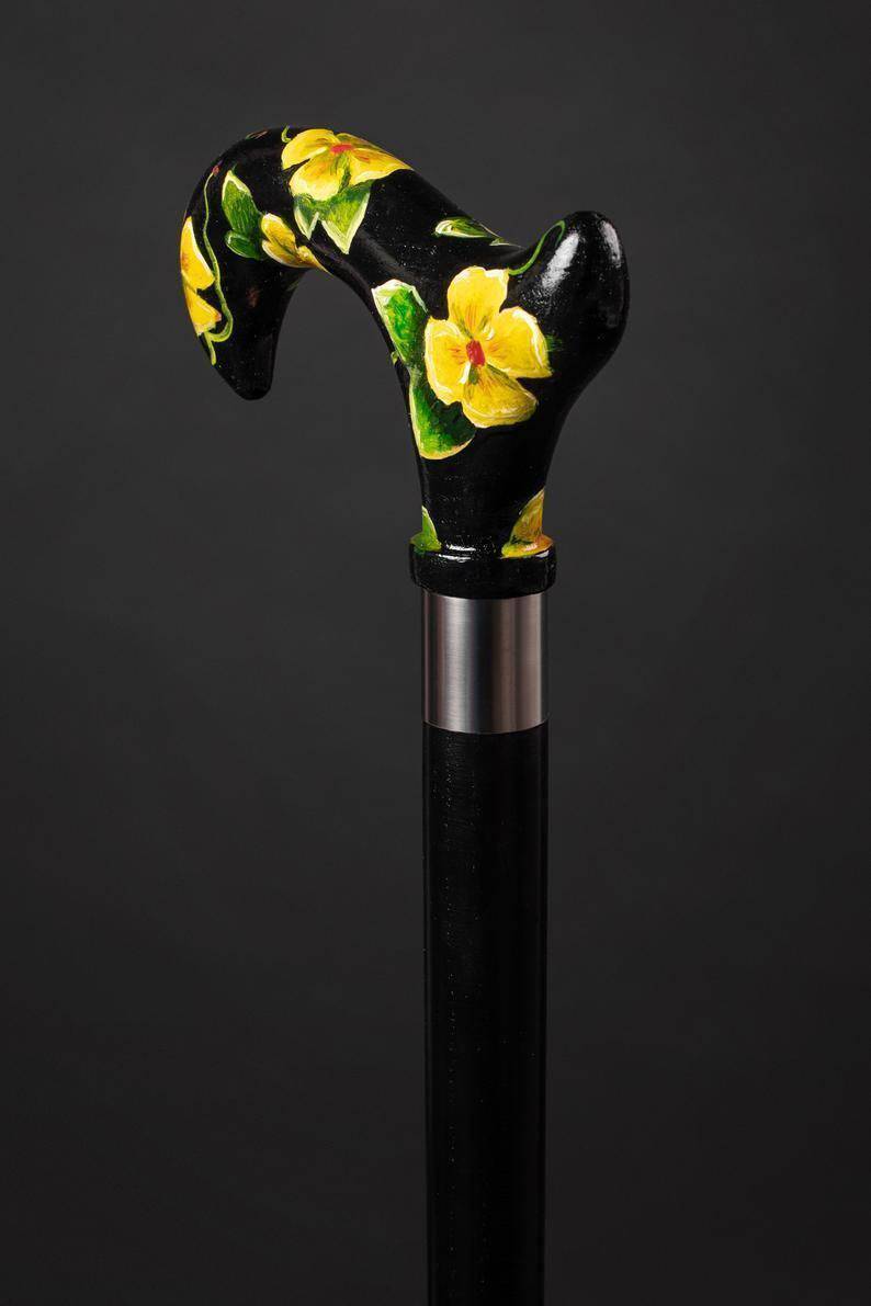 Decorative Walking Canes for Women Paisley Design - Monika