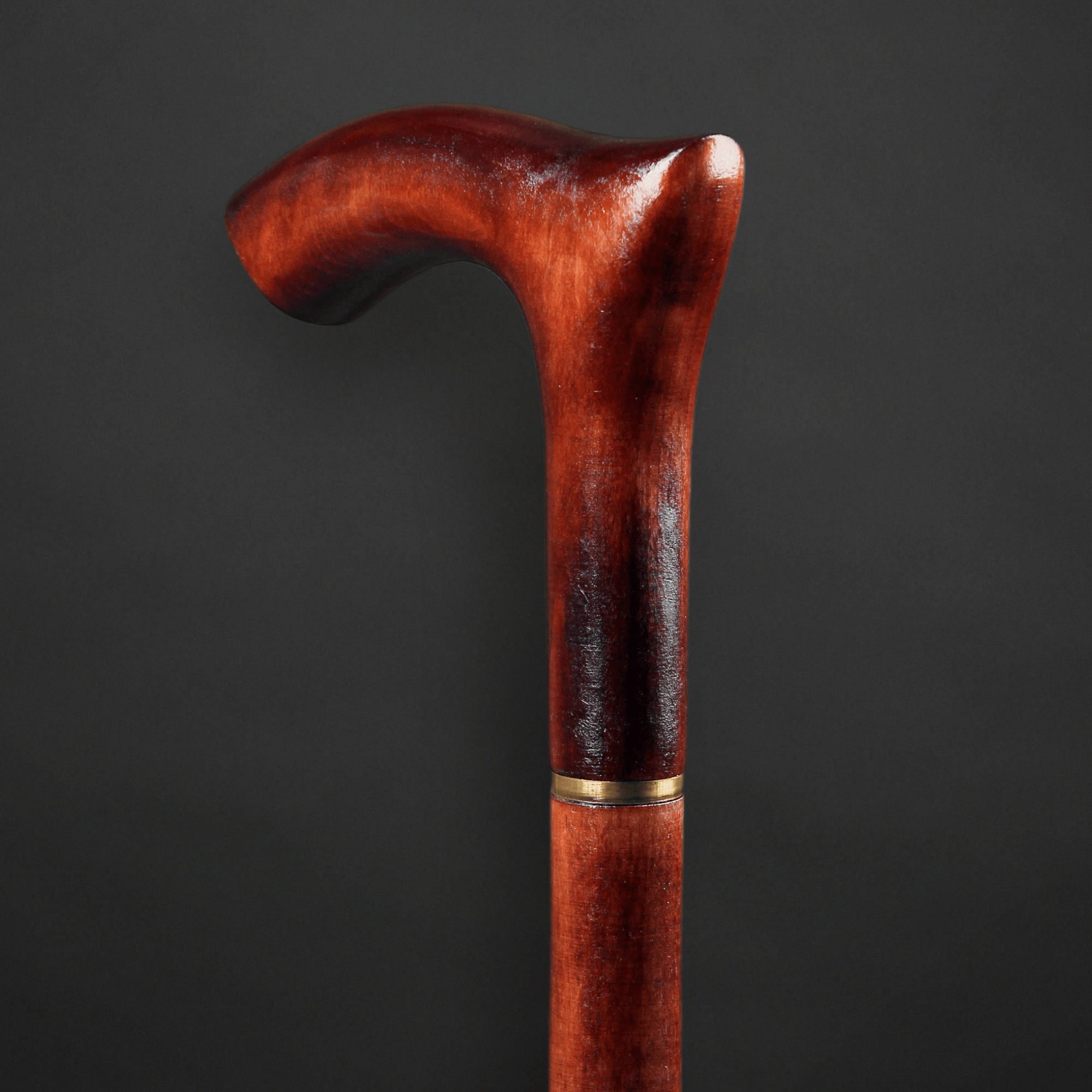 Derby Wood Walking Cane Hand Carved - Handmade | ART WALKING STICKS