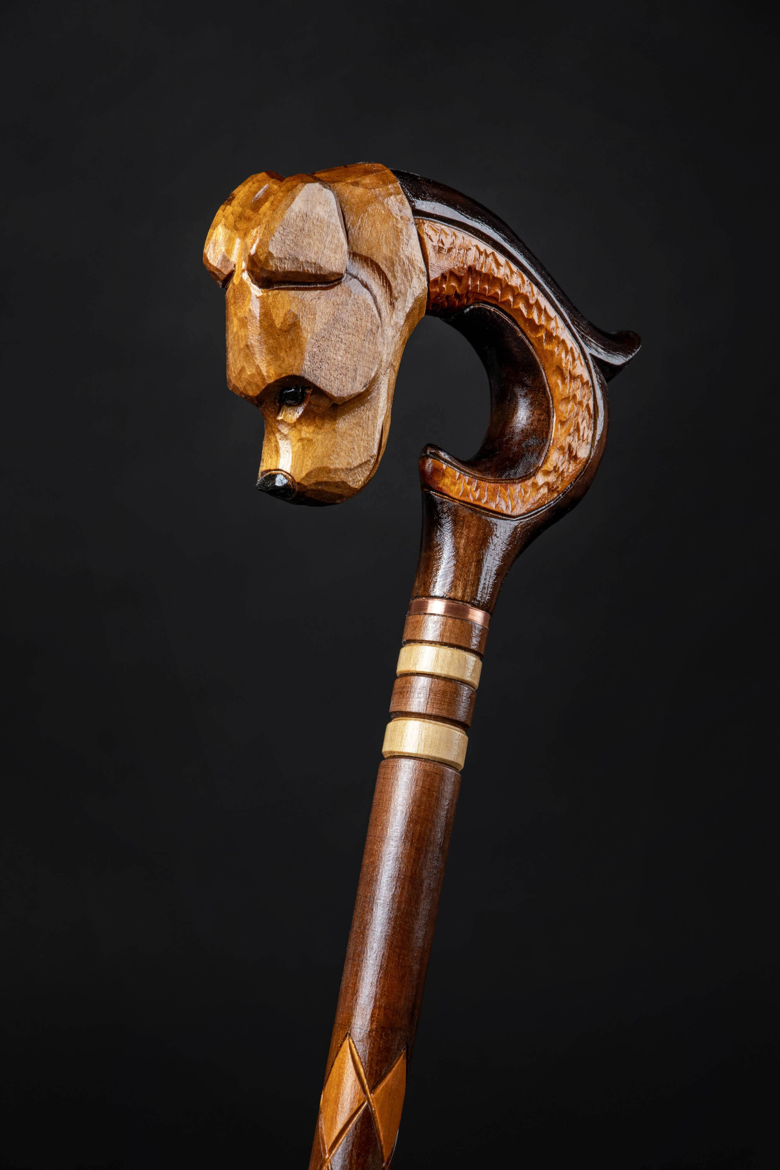 Dog Head Walking Cane, Unique Animal Walking Canes - King Of Canes ...